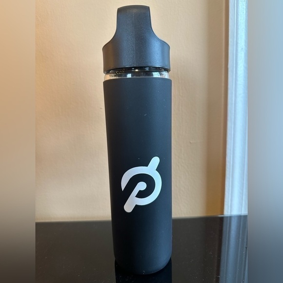 Peloton | Accessories | New Peloton Water Bottle Black Glass Silicone ...